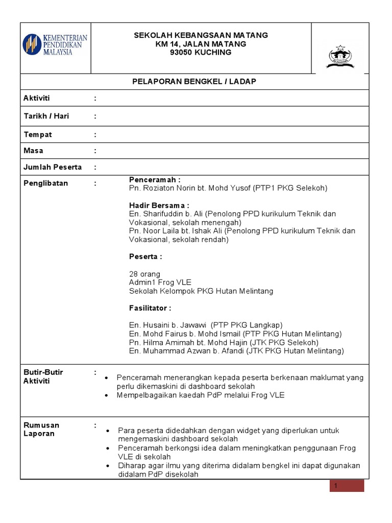 277653819-Format-Laporan-LADAP 1 | PDF
