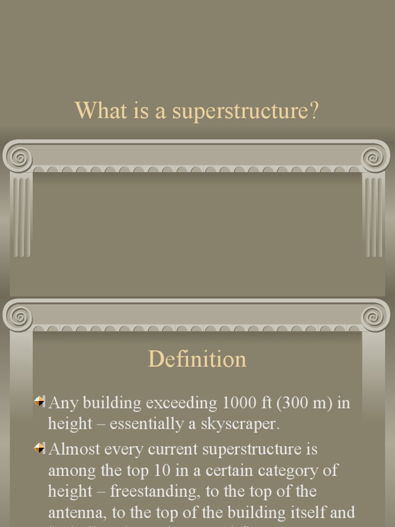 What Is A Superstructure | PDF