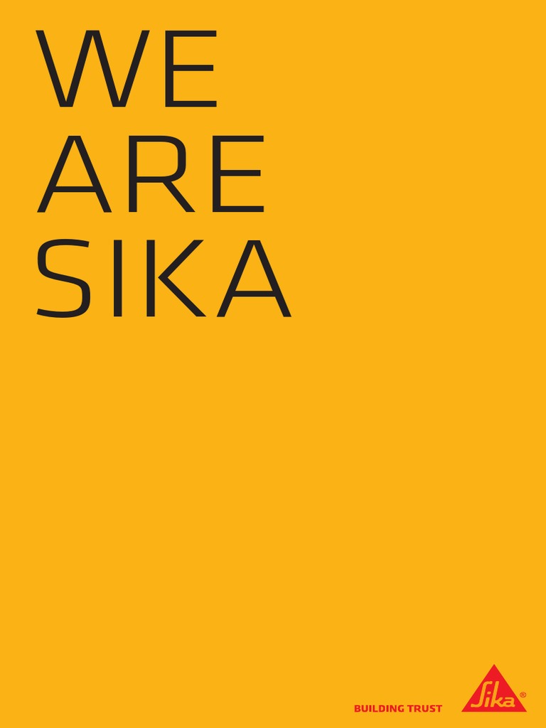 We Are Sika - Introduction Brochure 2020 WEB | PDF | Flooring | Roof