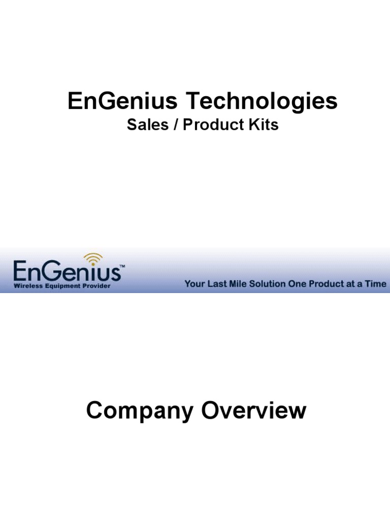 EnGenius Technologies Sales / Product Kits | PDF | Wireless Lan ...