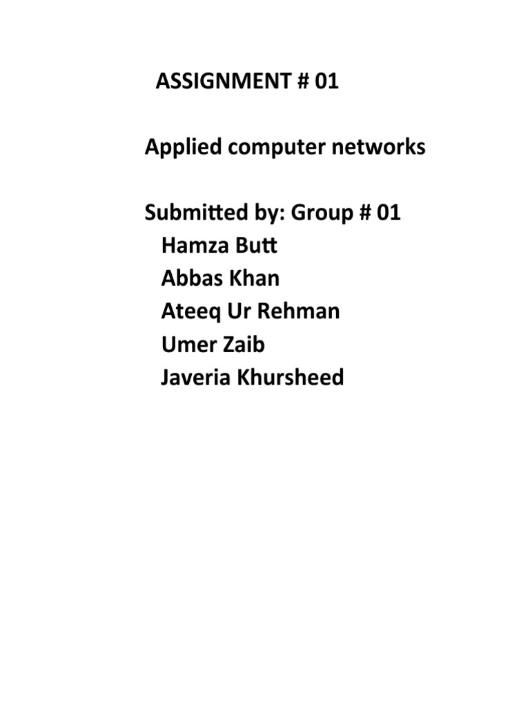 Assignment#01 Acn | PDF | Routing | Wireless Ad Hoc Network
