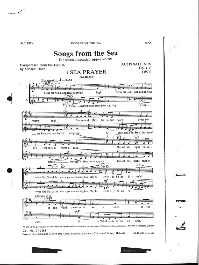 Songs From The Sea | PDF
