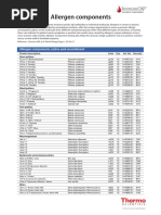 Allergen Matrix | PDF