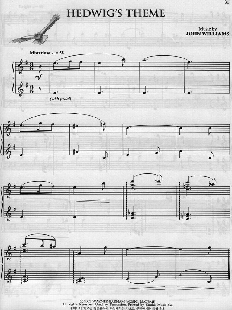 John Williams Hedwigs Theme | PDF