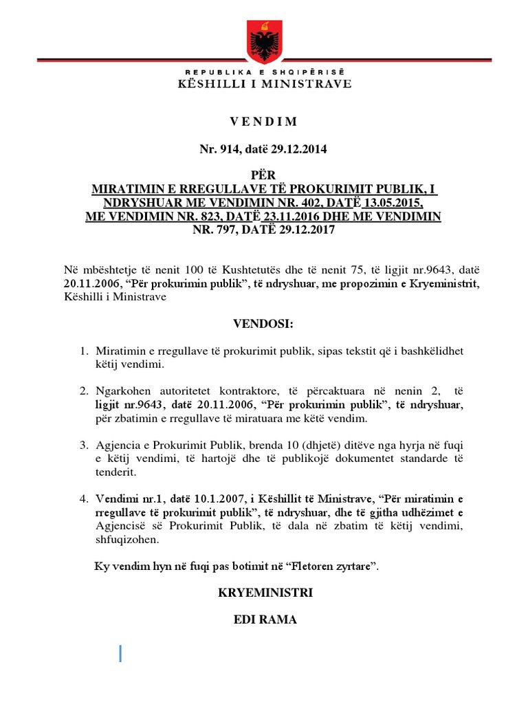 VKM Ndryshuar 2016 | PDF