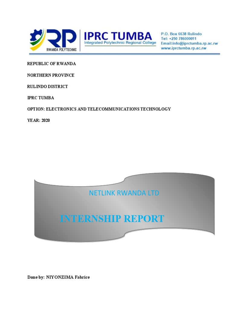 Internship Report: Netlink Rwanda LTD | PDF | Finance & Money ...
