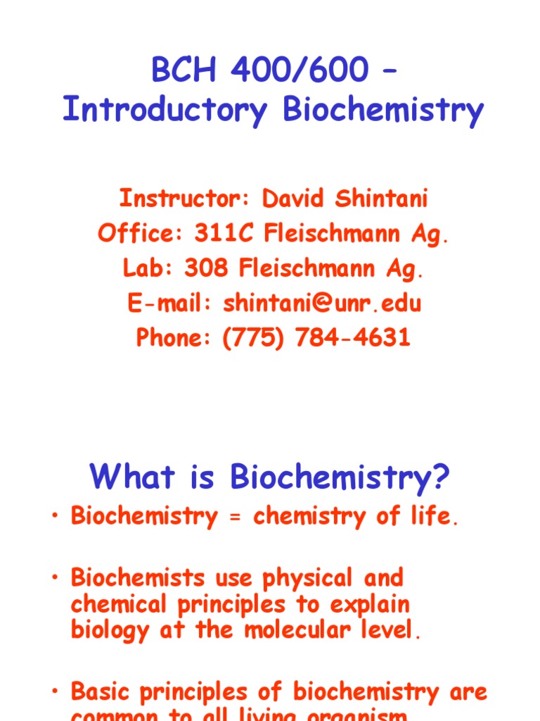 Biokimia Dasar 1 | PDF | Biochemistry | Chemistry