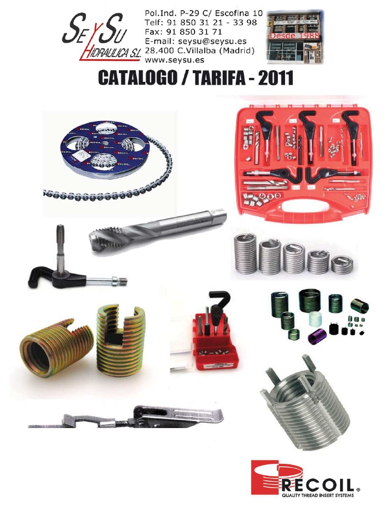 Catalogo Helicoil Insertos 2011 | PDF