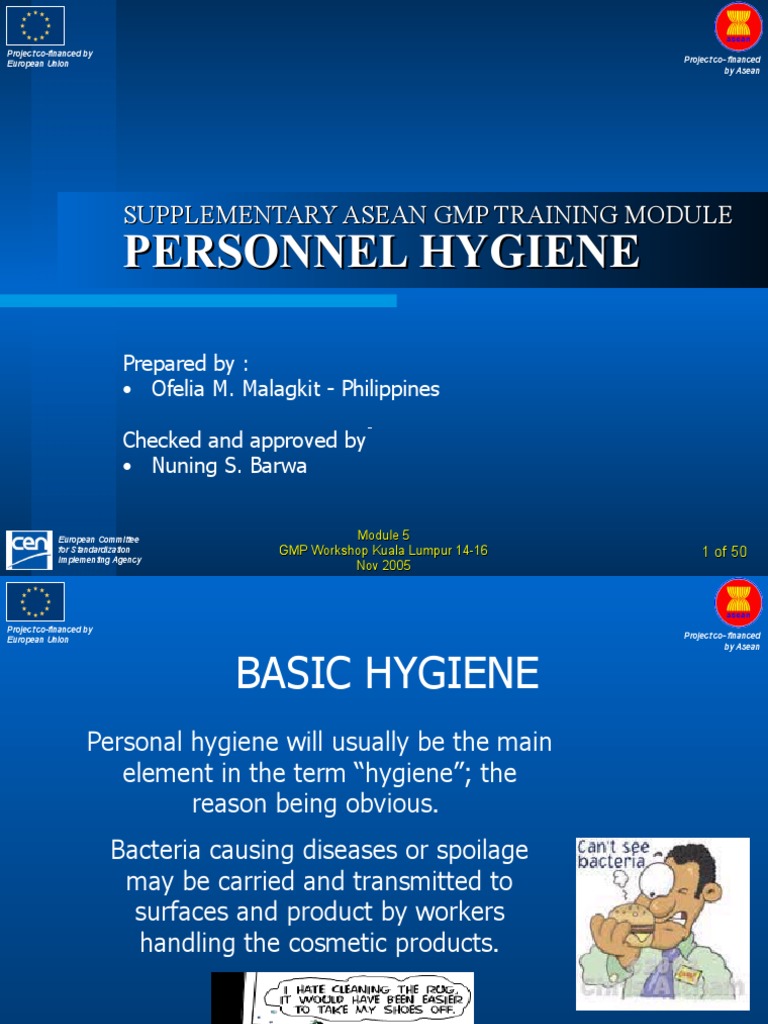 Supplementary GMP Asean Personnel Hygiene | PDF | Hygiene | Hand Washing