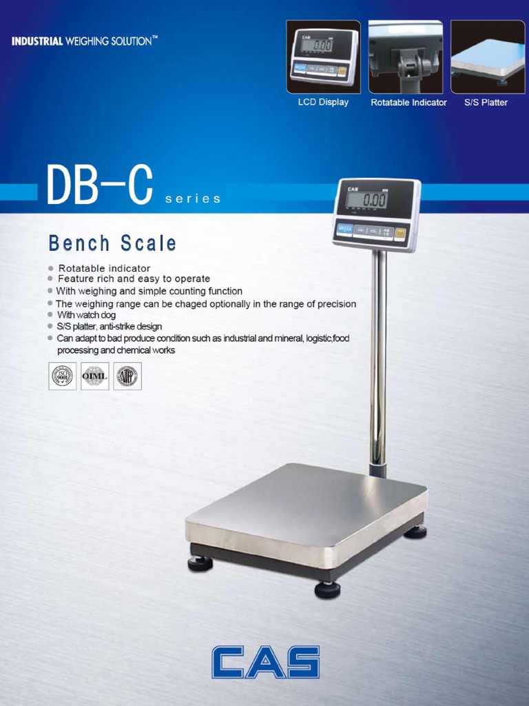 CAS - DB-C Bench Scale | PDF