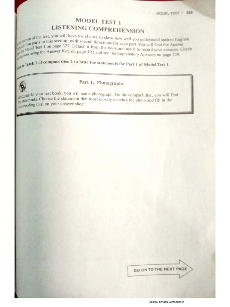 TOEIC Model Test 1 | PDF