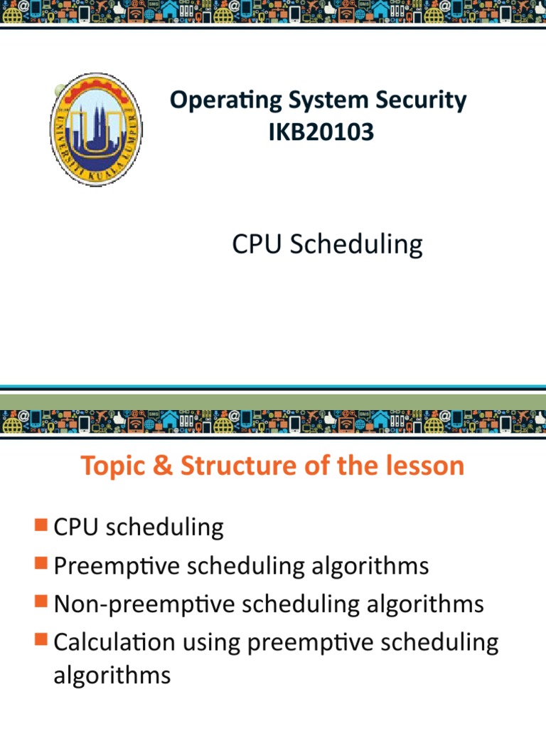 OSS - Lecture 02-2 - CPU Scheduling | PDF | Scheduling (Computing) | Computer Architecture