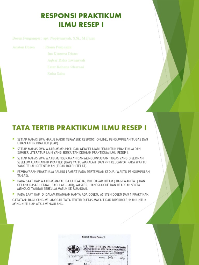 Responsi Ilmu Resep I | PDF | Kesehatan Holistik