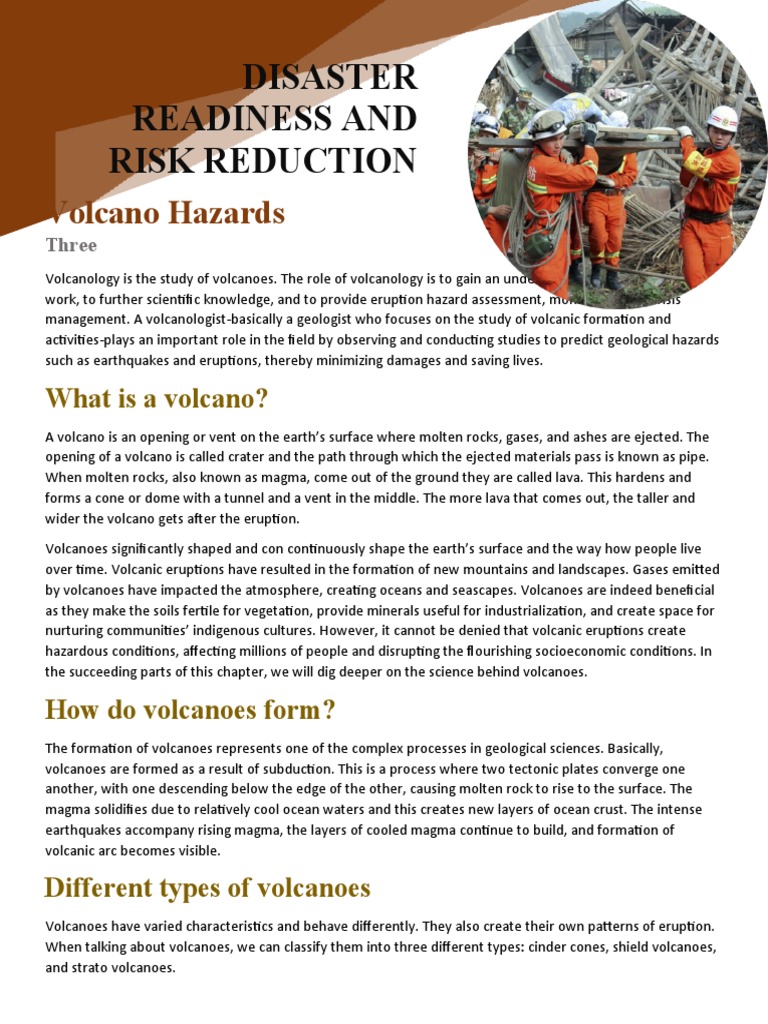 Disaster Readiness and Risk Reduction: Volcano Hazards | PDF | Volcano ...