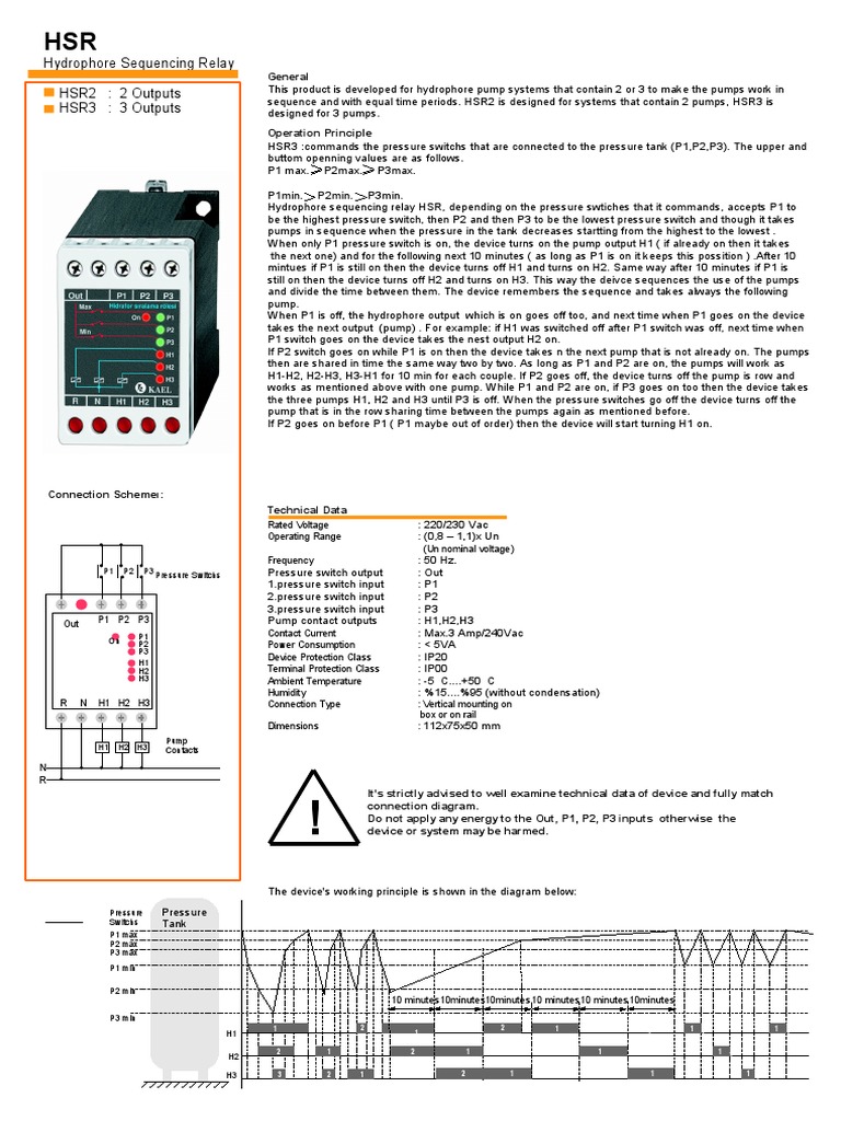 Hydrophore Sequencing Relay HSR2: 2 Outputs HSR3: 3 Outputs | PDF ...
