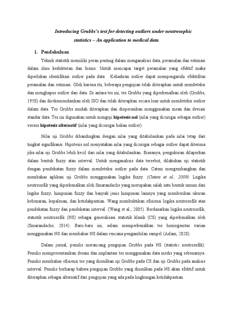 Dixion, Grubbs and Z Test | PDF