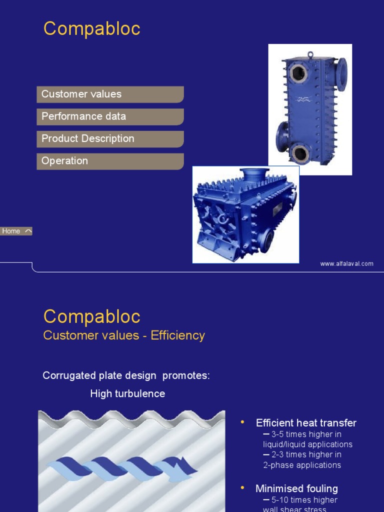 Compabloc: Customer Values Performance Data | PDF | Heat Exchanger ...