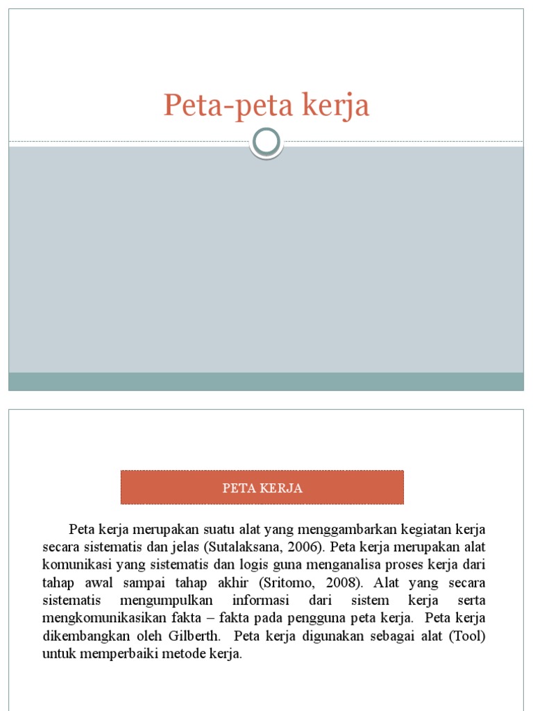 Peta-Peta Kerja | PDF