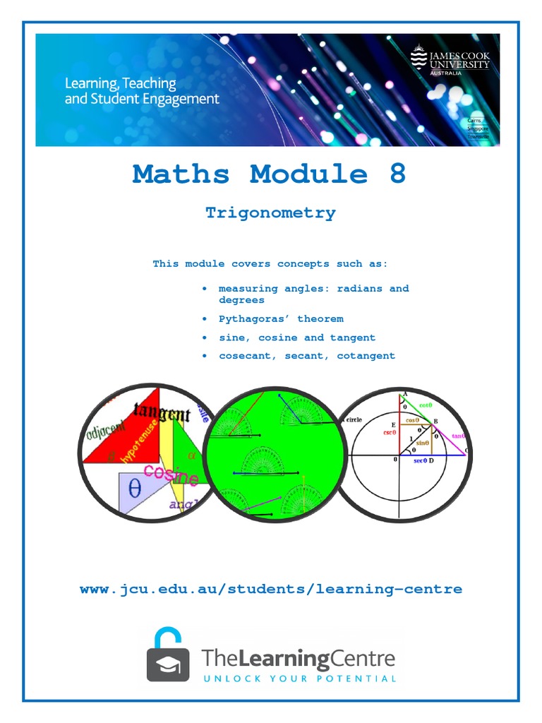 Maths Module 8: Trigonometry | PDF | Trigonometric Functions | Trigonometry