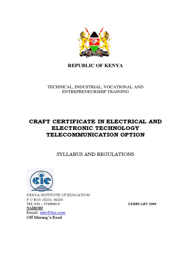 Craft Syllabus Knec Syllabus | PDF | Entrepreneurship | Vocational ...