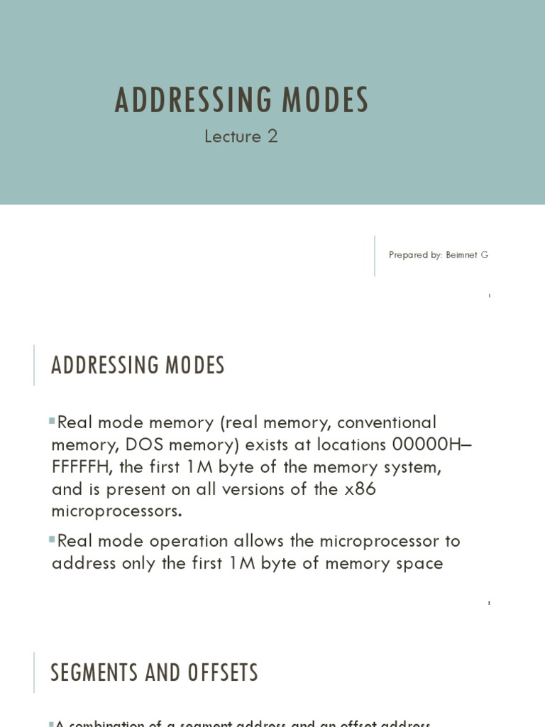 Chapter 2 - Addressing Modes | PDF | Computer Architecture | Computer Science