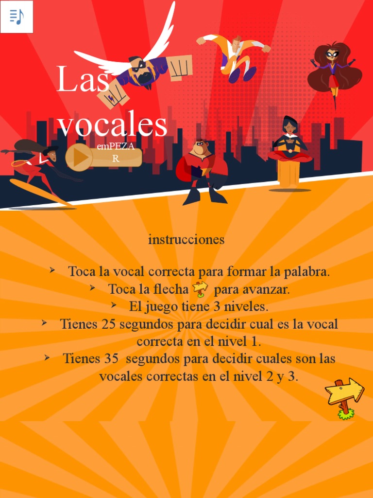 Juego de Vocales: Aprende Divirtiéndote | PDF | Ocio | Deportes