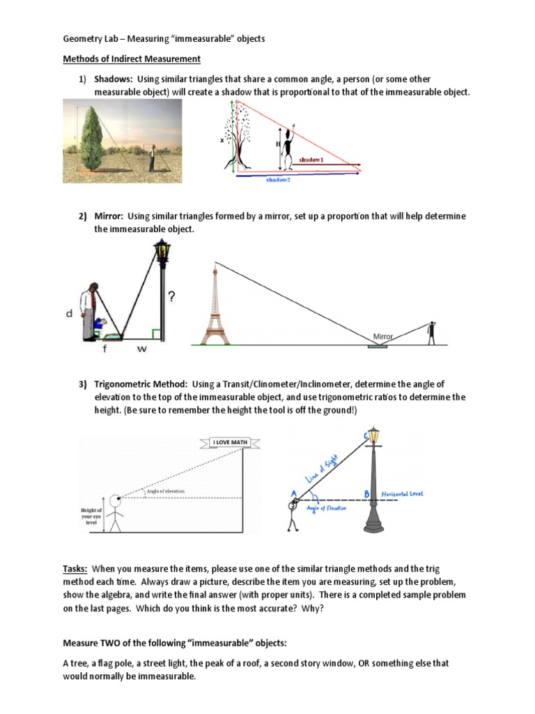 CYBER Project Measuring Immeasurable Objects | PDF | Trigonometry ...