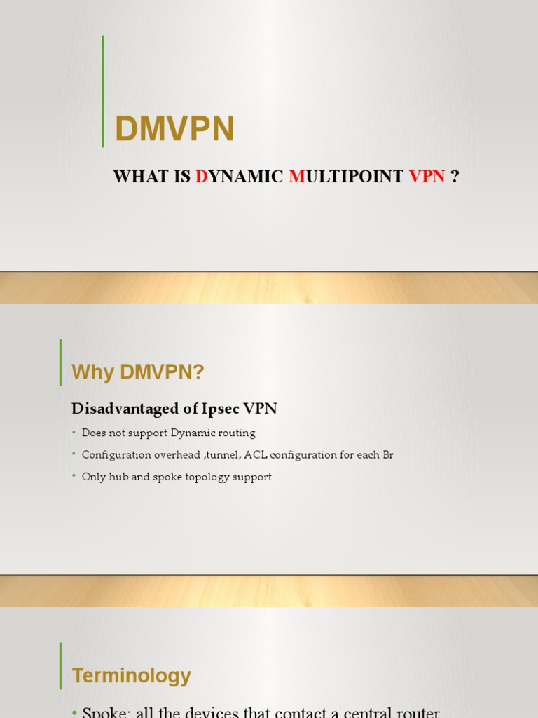DMVPN: What Is Ynamic Ultipoint ? | PDF