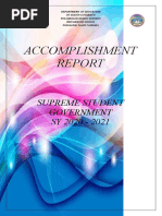 SSLG Accomplishment - FINAL | PDF | Teachers | Civic Engagement