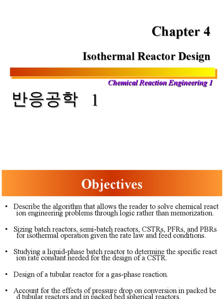 Isothermal Reactor Design | PDF | Chemical Reactor | Chemical Reactions
