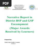 Narrative Report BSP | PDF | Scouting | Youth Movements