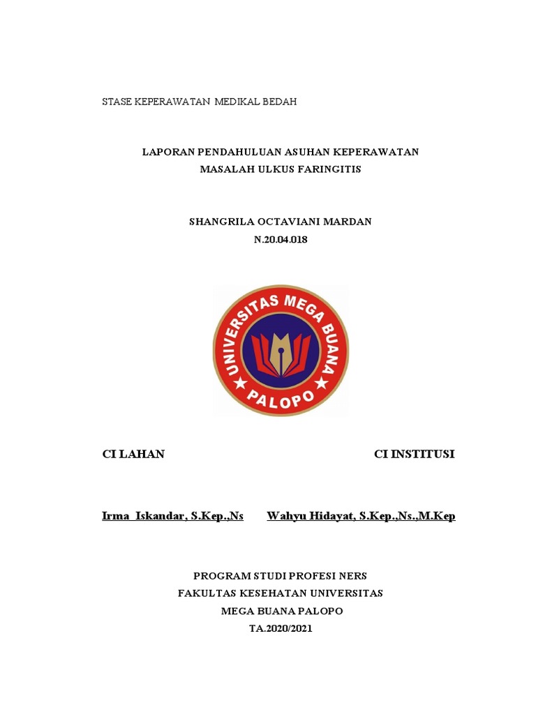 Laporan Pendahuluan Faringitis Akut | PDF | Sains & Matematika