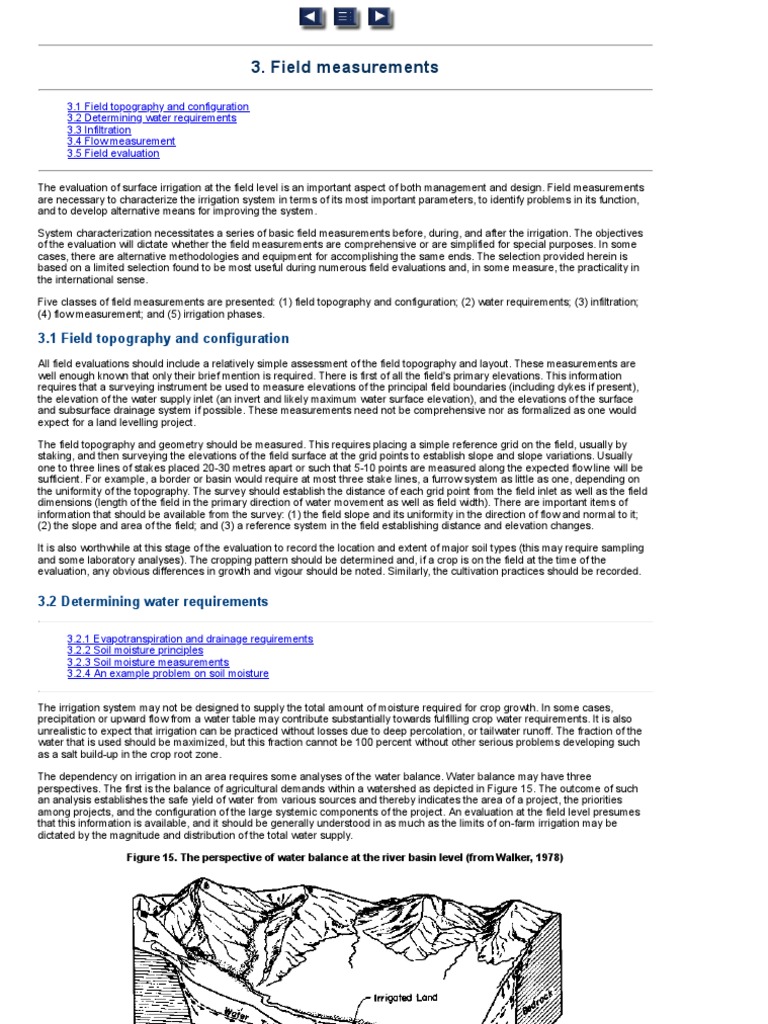 Field Measurements | PDF | Evapotranspiration | Porosity