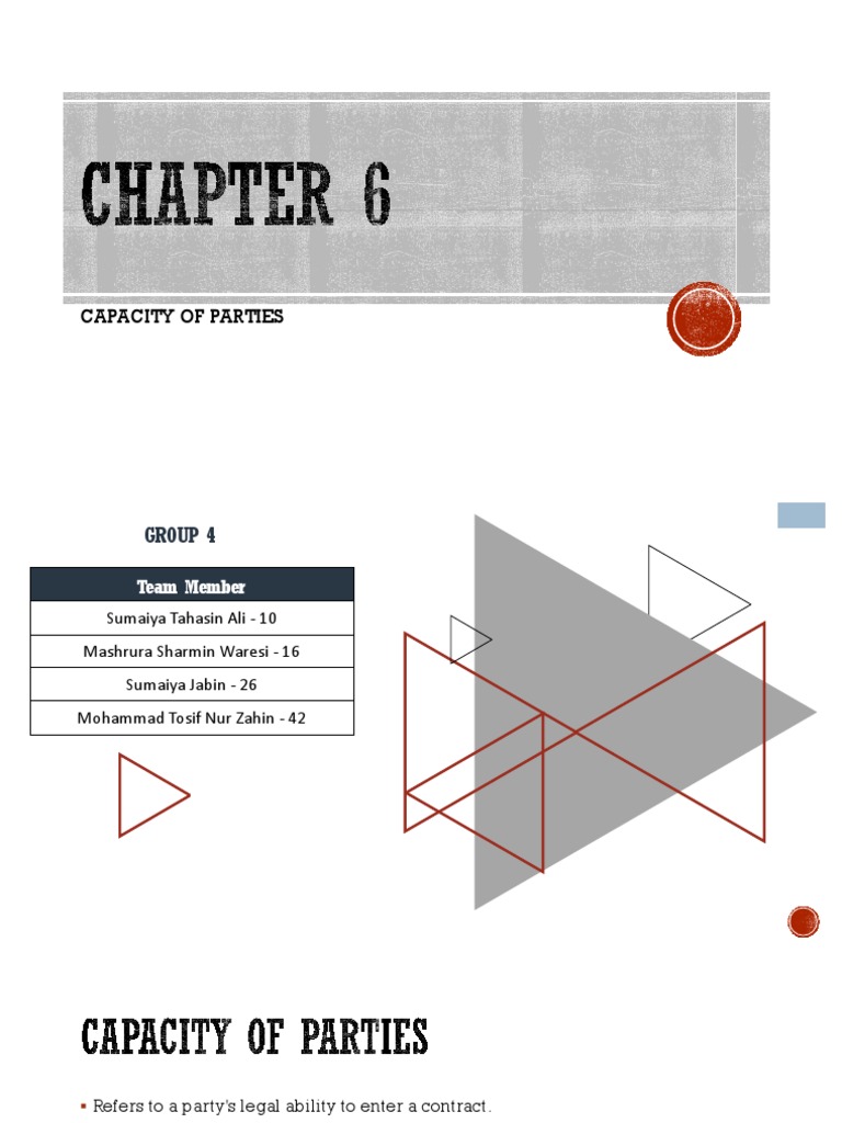 Capacity of Parties | PDF | Partnership | Ratification