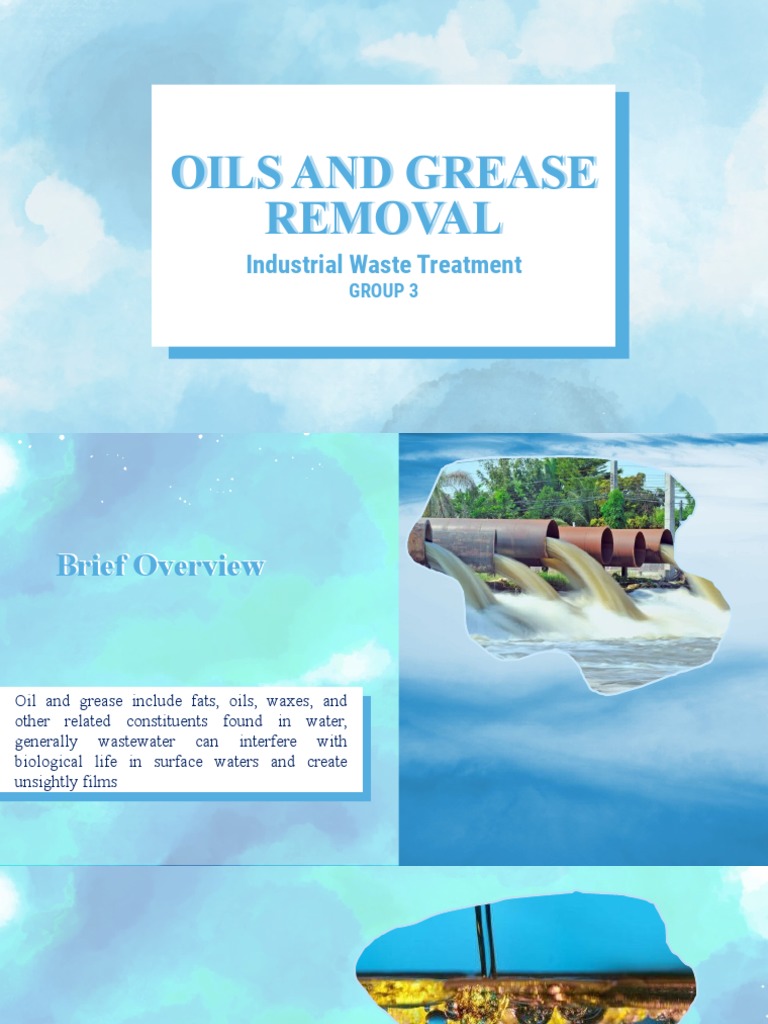 Oil and Grease Removal in Wastewater | PDF | Sewage Treatment ...