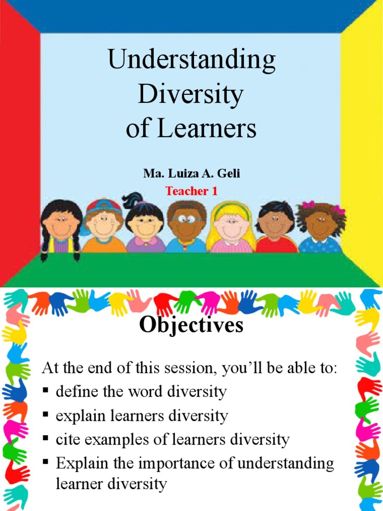 Understanding Diversity of Learners | PDF | Learning Disability ...