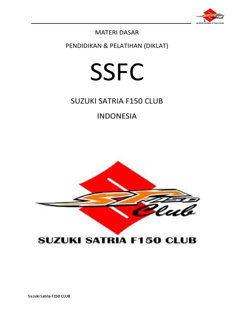 Materi Dasar Pendidikan dan Pelatihan (Diklat) SSFC | PDF