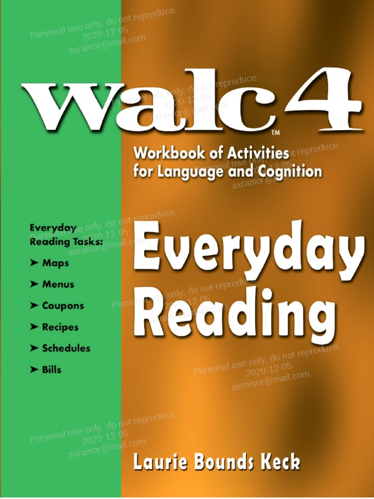 WALC 4 Functional Reading | PDF | Speech Language Pathology | Physical ...