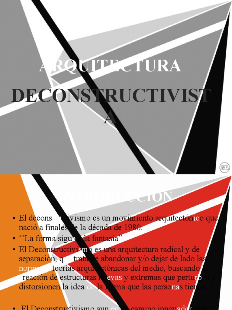 Arquitectura y Deconstructivismo | PDF | Estética | Biblioteca y museo