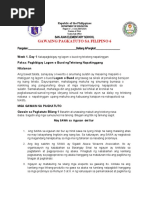 Performance Task Quarter 1 FILIPINO 6 | PDF