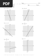 Graphing Linear Functions Worksheet | PDF | Algebra | Mathematics