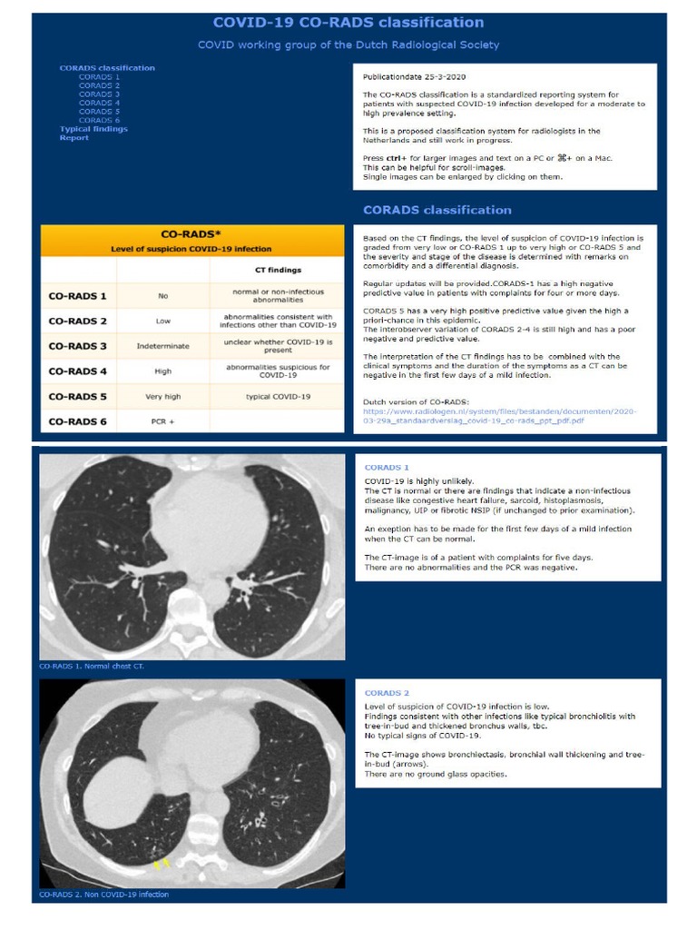 CO RADS - Radiology Assistent | PDF