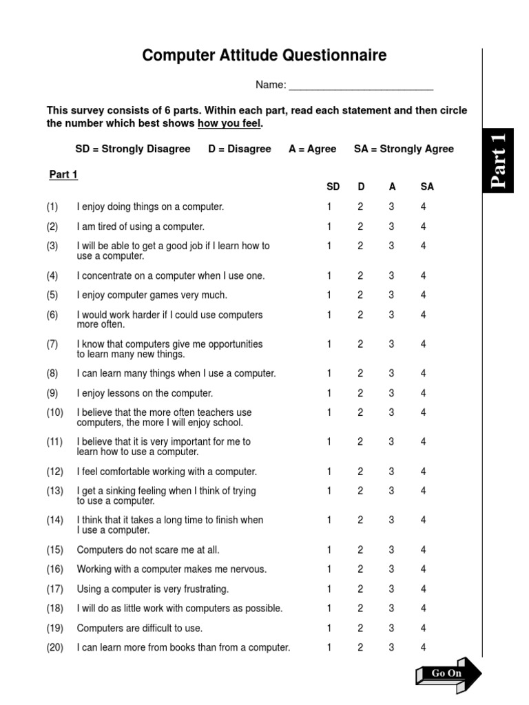 Assessing Student Attitudes Toward Computers and Learning | PDF