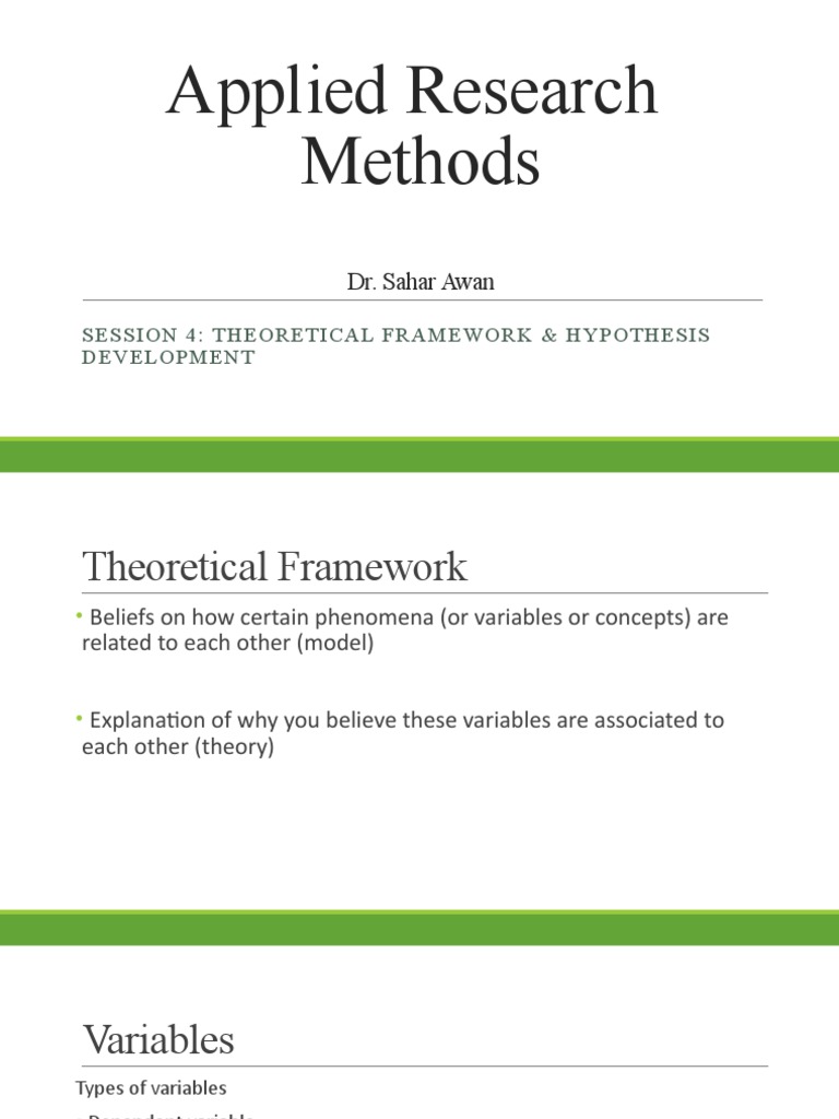 Applied Research Methods: Dr. Sahar Awan | Download Free PDF ...