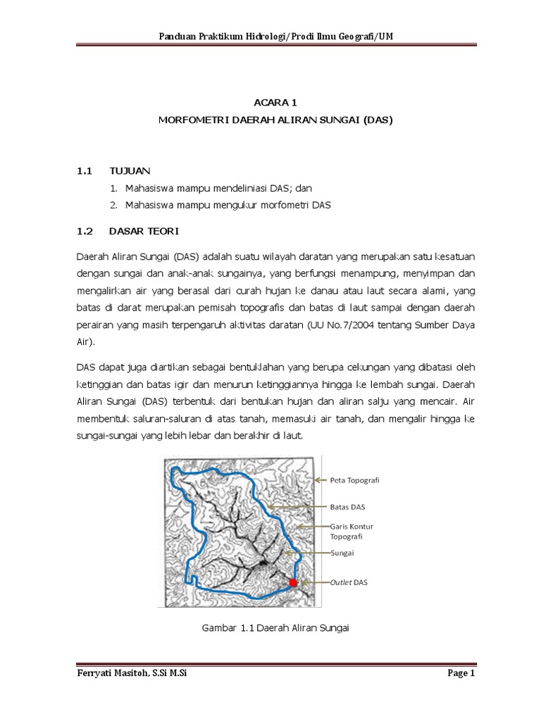 Acara 1 Morfometri DAS | PDF