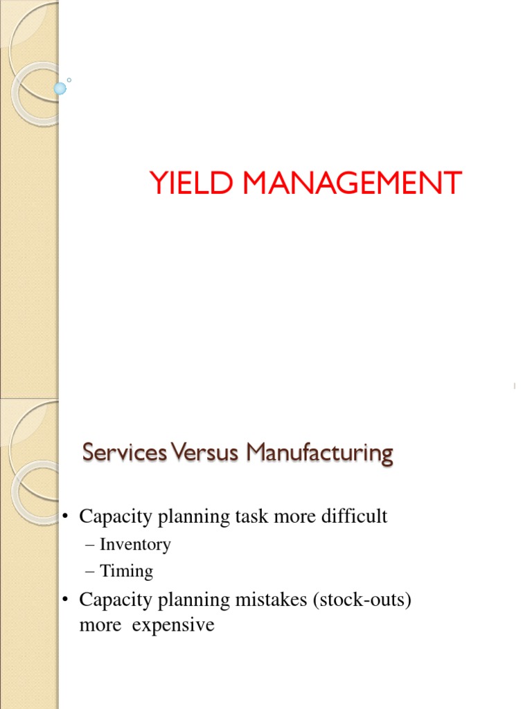 Yield Management | PDF | Linear Programming | Mathematical Optimization