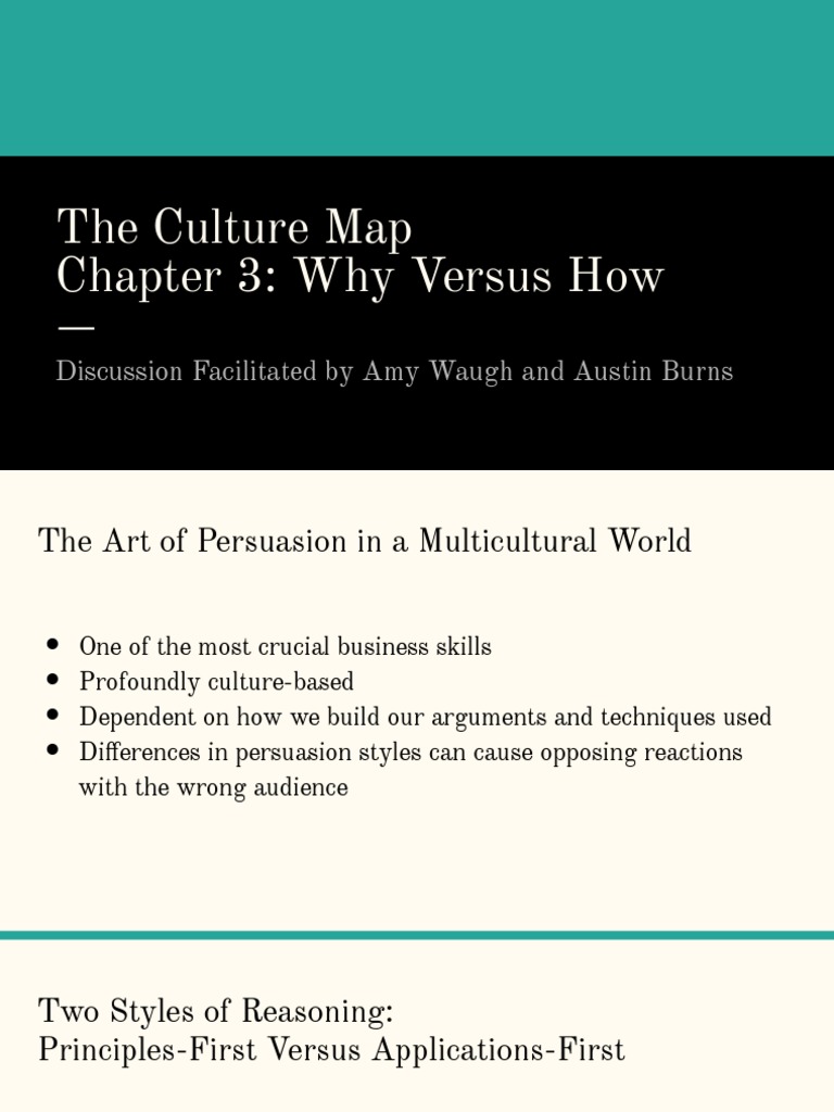 The Culture Map Chapter 3 | PDF | Persuasion | Reason