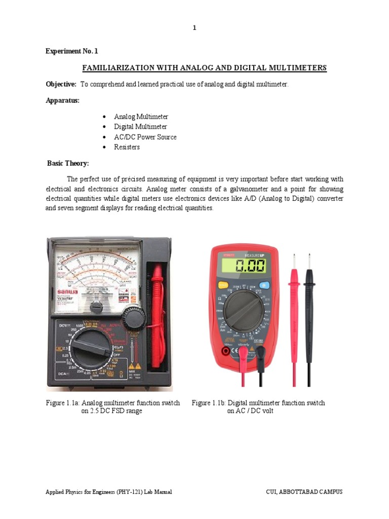 Applied Physics Lab Manual Practicals | PDF | Electromagnetic Induction | Series And Parallel ...
