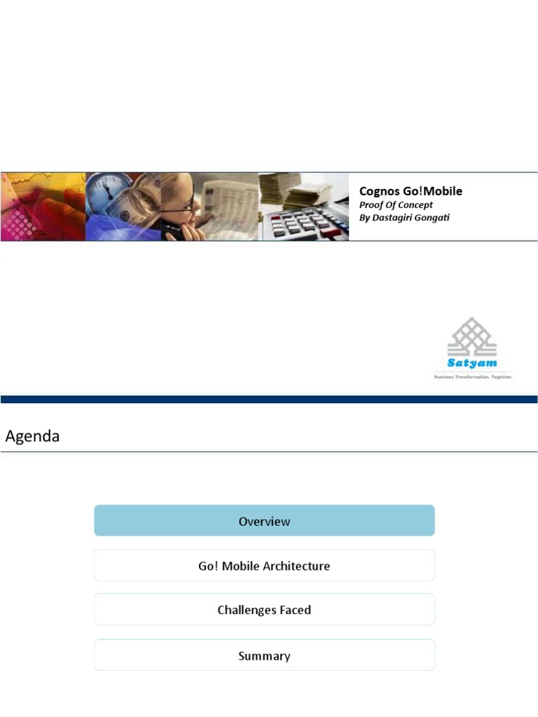 Cognos!Go Mobile-PoC Final | PDF | Blackberry | Mobile App