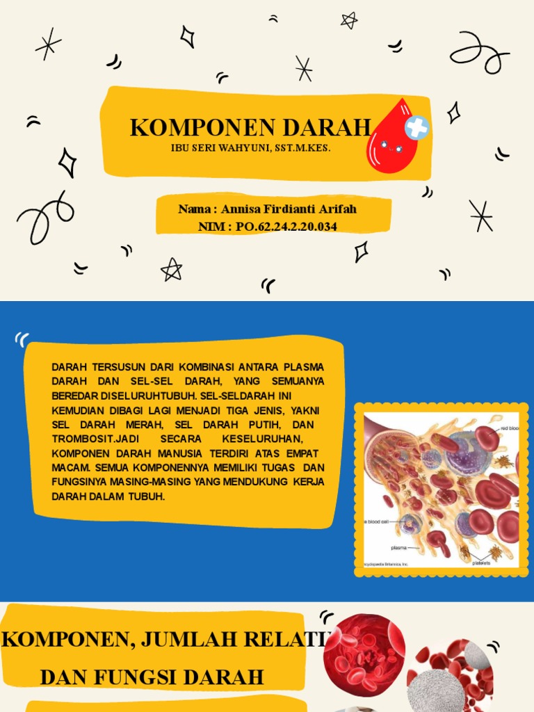 Komponen Darah (PPT) - Compressed | PDF | Kajian Bahasa Asing ...